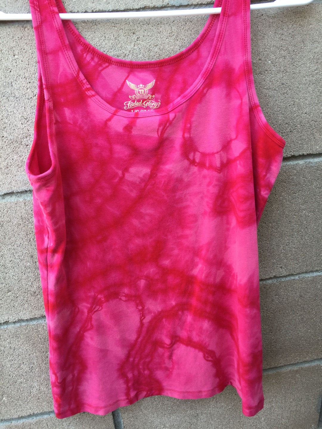 Hot Pink Tie Dye Tank Top - Etsy