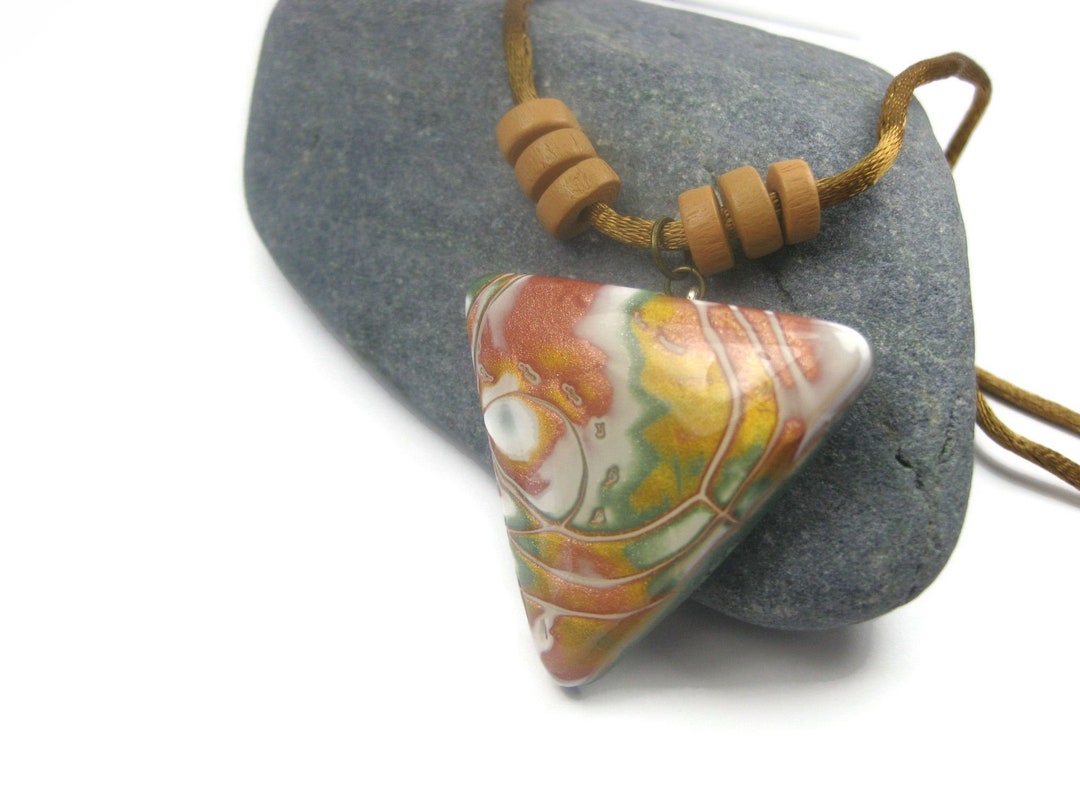 Topographic Bermuda Triangle Pendant Necklace - Etsy