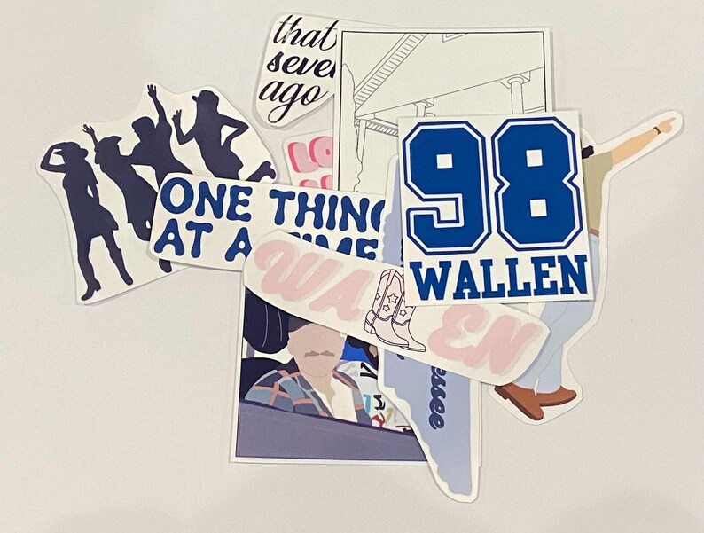 Morgan Wallen Themed Stickers: Pack of 10 Waterproof Homemade Stickers ...