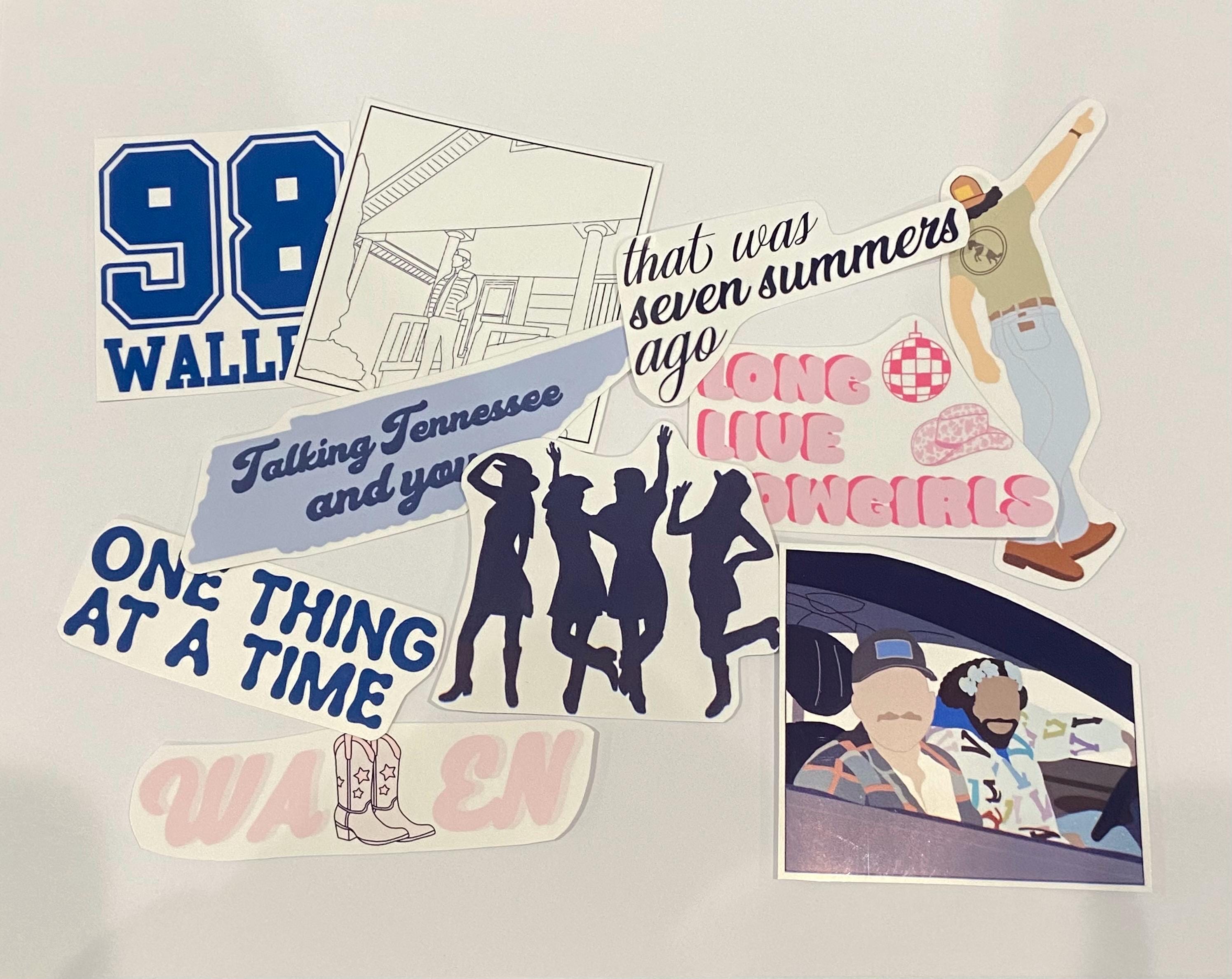 Morgan Wallen Themed Stickers: Pack of 10 Waterproof Homemade Stickers ...