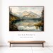 Rustic Alpine Lake Digital Painting Farmhouse Wall Decor 0475 - Etsy