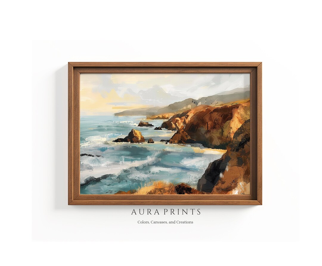 Winslow Homer Inspired Coastal Scene PRINTABLE Digital Download Wall ...