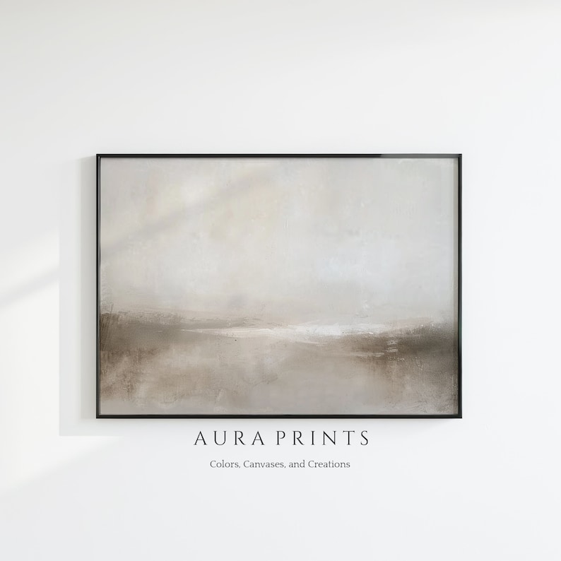Misty Horizon Abstract | Abstract Art | Muted Tones Painting ...