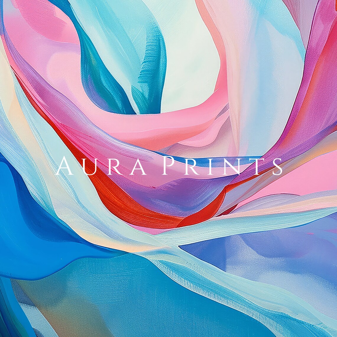 Pastel Cyclone Georgia O'keeffe Derived Modern Abstract Art Waves ...