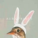 Printable Cute Easter Bird Vintage Digital Oil Art Wall Gift Painting ...