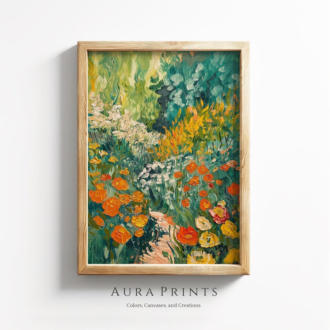 Edvard Munch Flowering Garden PRINTABLE Digital Wall Art Masterpiece ...