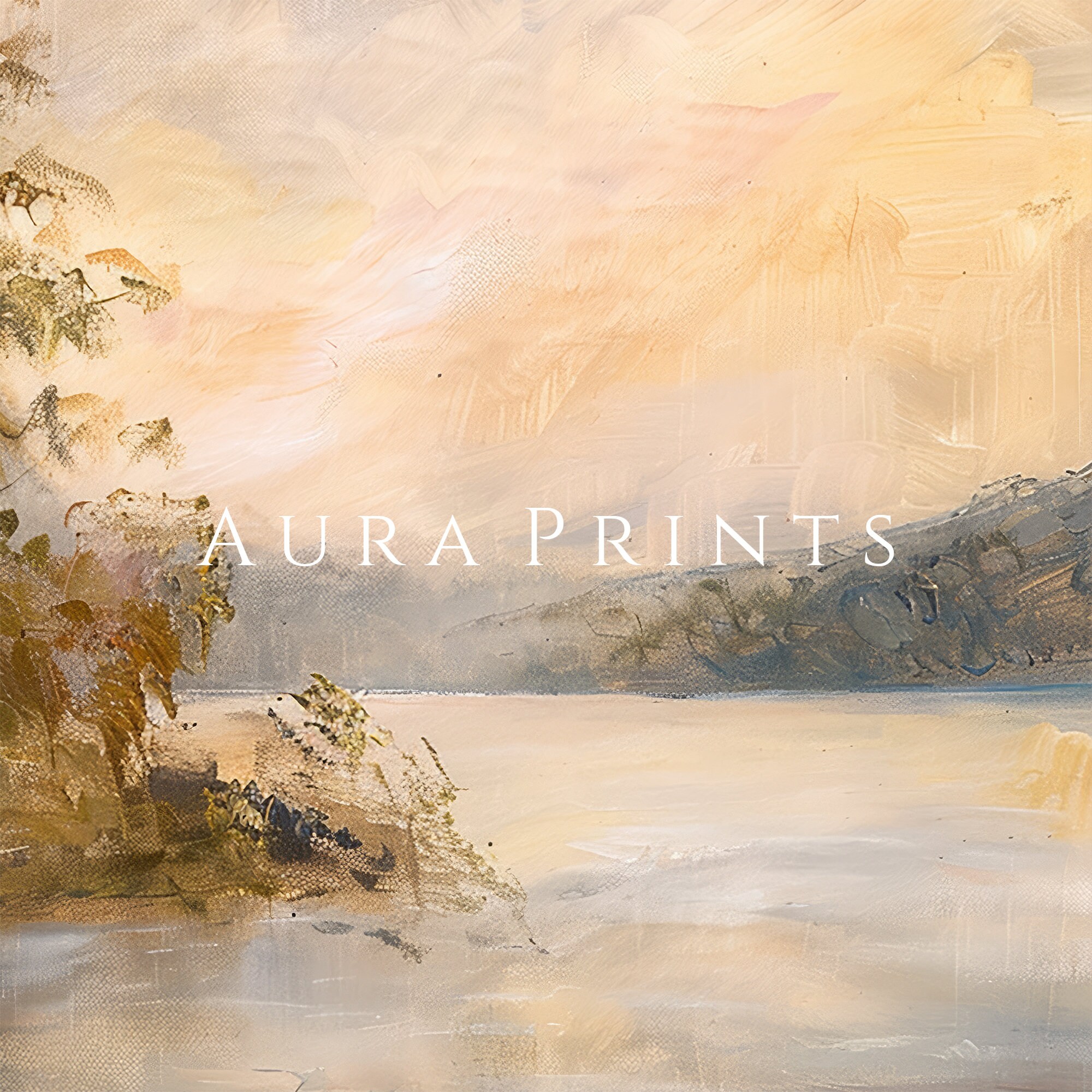 Rustic Riverbank Cottage Scene PRINTABLE Digital Download Wall Art ...