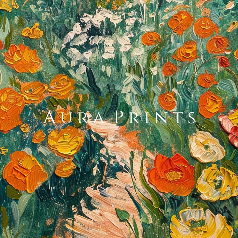 Edvard Munch Flowering Garden PRINTABLE Digital Wall Art Masterpiece ...