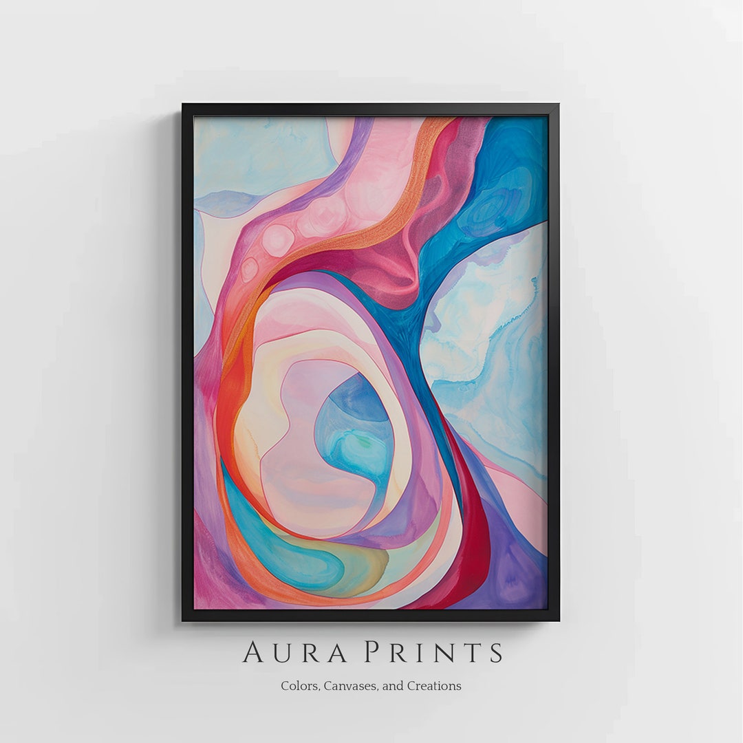 Ethereal Twists | Georgia O'keeffe Derived | Modern Abstract Art ...