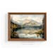 Rustic Alpine Lake Digital Painting Farmhouse Wall Decor 0475 - Etsy