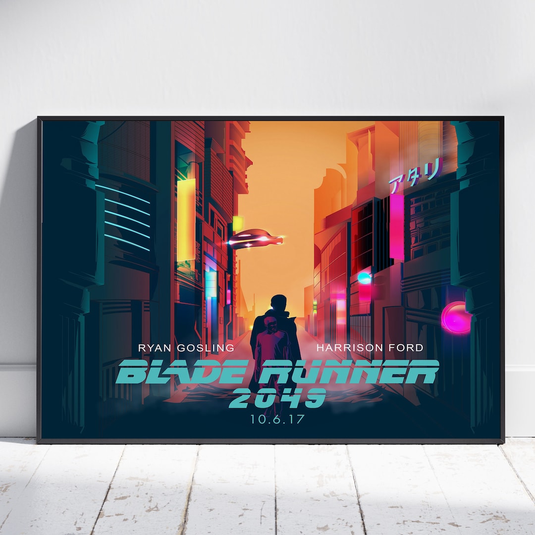 Blade Runner Poster, Ryan Gosling Wall Art, Rolled Canvas Print, Movie ...