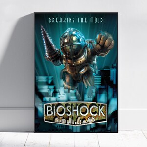 Bioshock Poster, Rapture & Columbia Wall Art, Rolled Canvas Print, Game ...