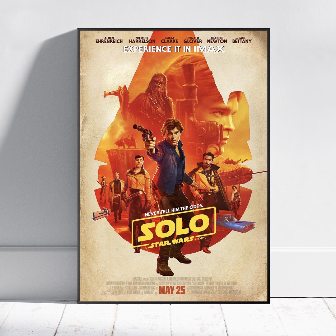 Solo A Star Wars Story Poster, Han Solo Wall Art, Rolled Canvas Print ...
