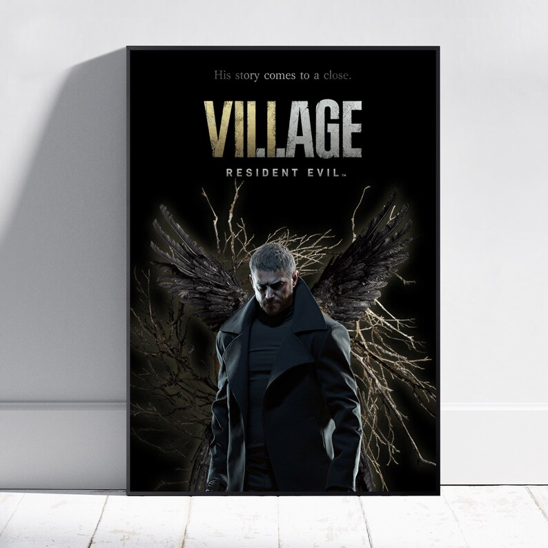 Resident Evil Village Poster Lady Dimitrescu Wall Art Fine Art Print Game Poster T Hq