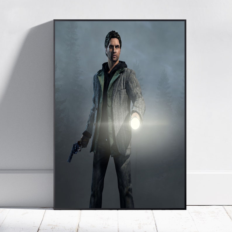 Alan Wake Poster, Thomas Zane Wall Art, Fine Art Print, Game Poster ...