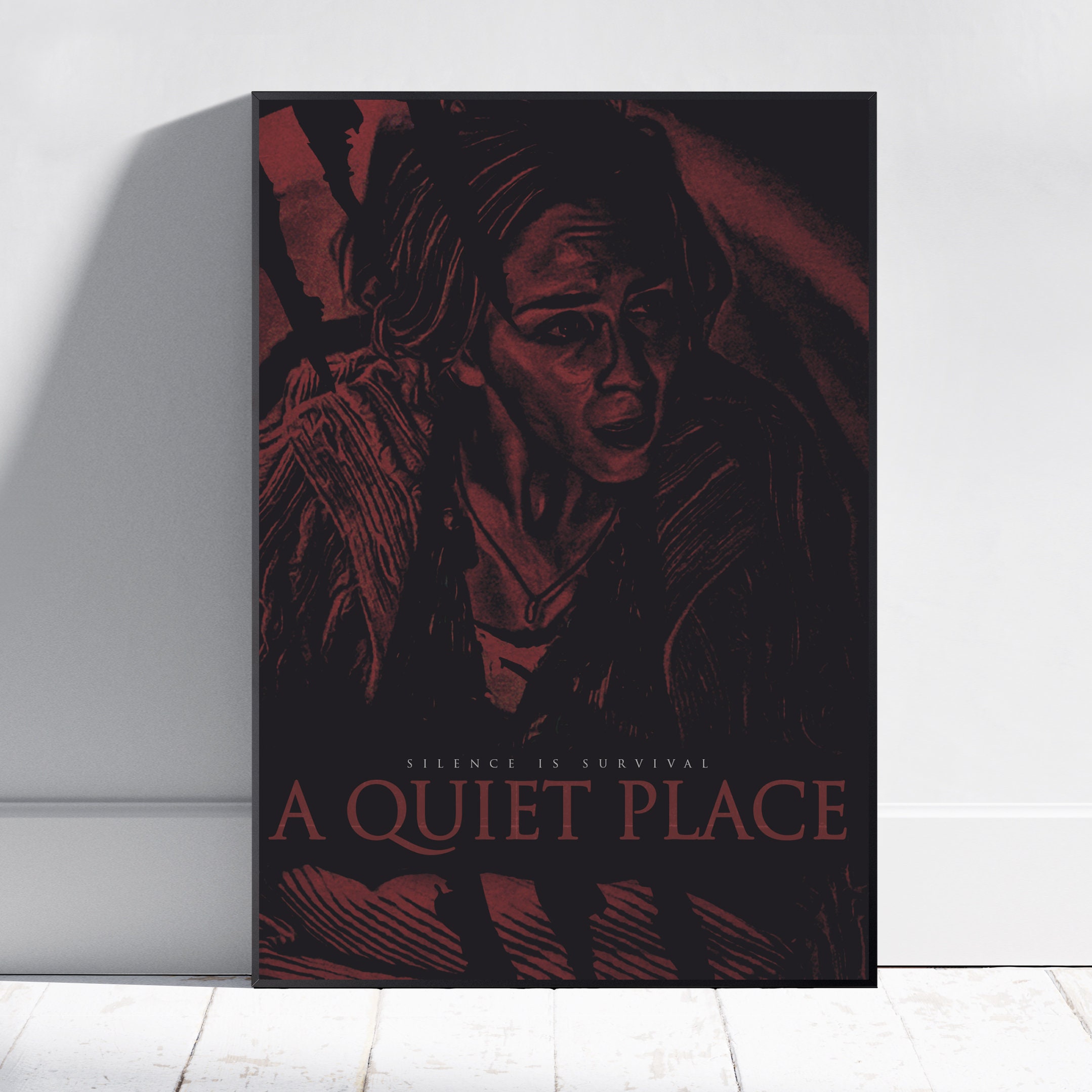 A Quiet Place Poster, Emily Blunt Wall Art, Fine Art Print, Movie ...