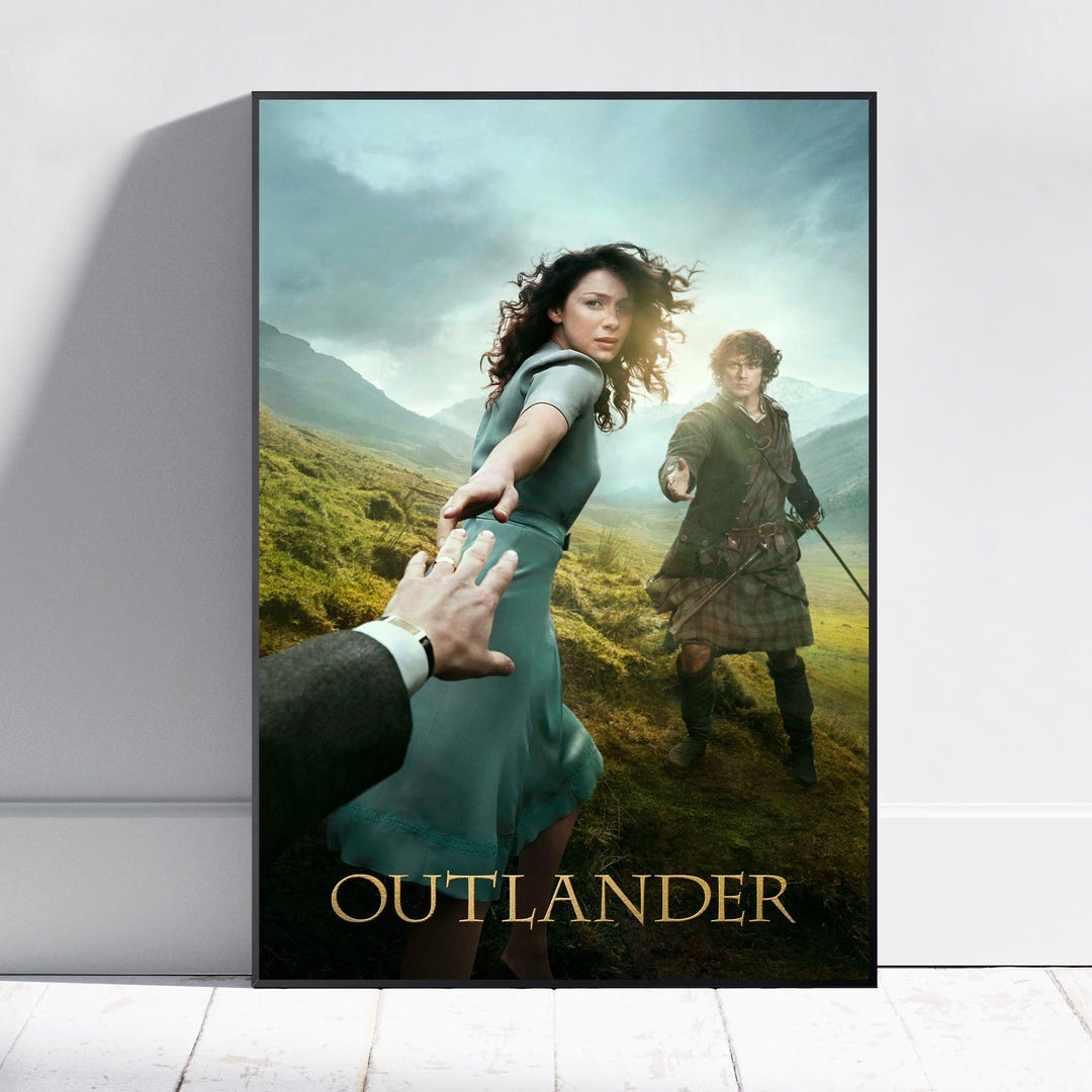 Outlander Poster, Caitríona Balfe Wall Art, Rolled Canvas Print, TV ...