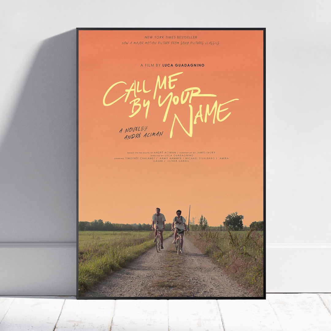 Call Me by Your Name Poster, Timothée Chalamet Wall Art, Rolled Canvas ...