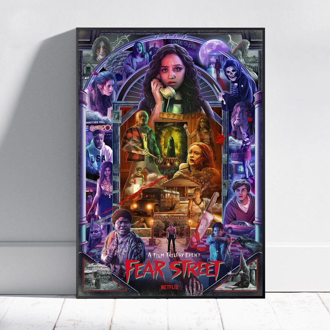 Fear Street Poster, Deena Johnson Wall Art, Rolled Canvas Print, Movie ...