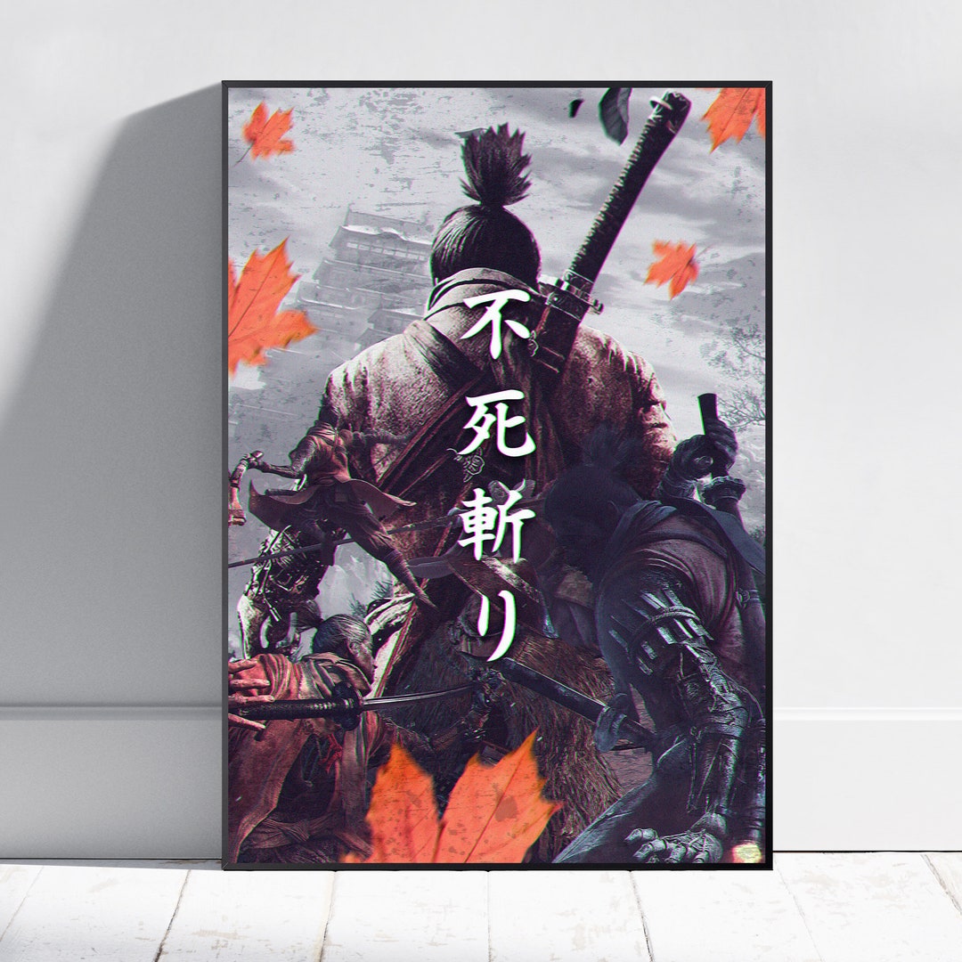 Sekiro Shadows Die Twice Poster, Ookami Wall Art, Rolled Canvas Print ...