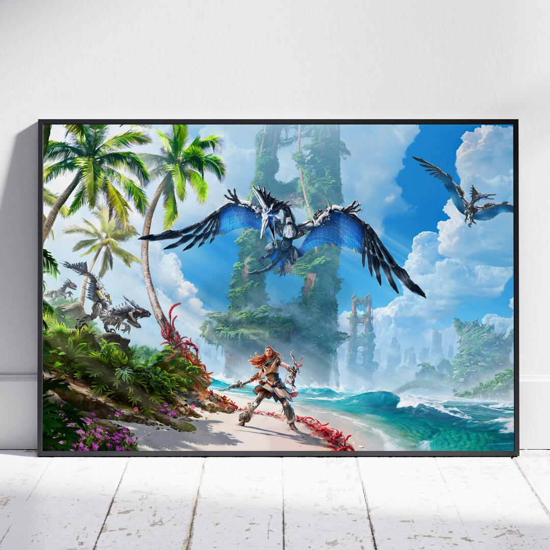 Horizon Zero Dawn Poster, Forbidden West Wall Art, Rolled Canvas Print ...