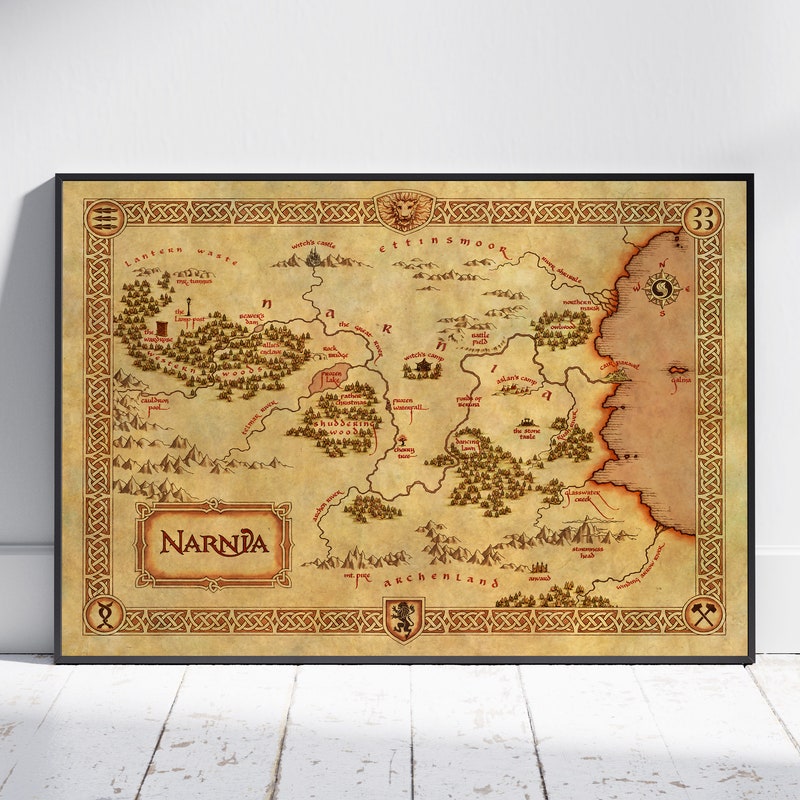 Map of Narnia - Etsy