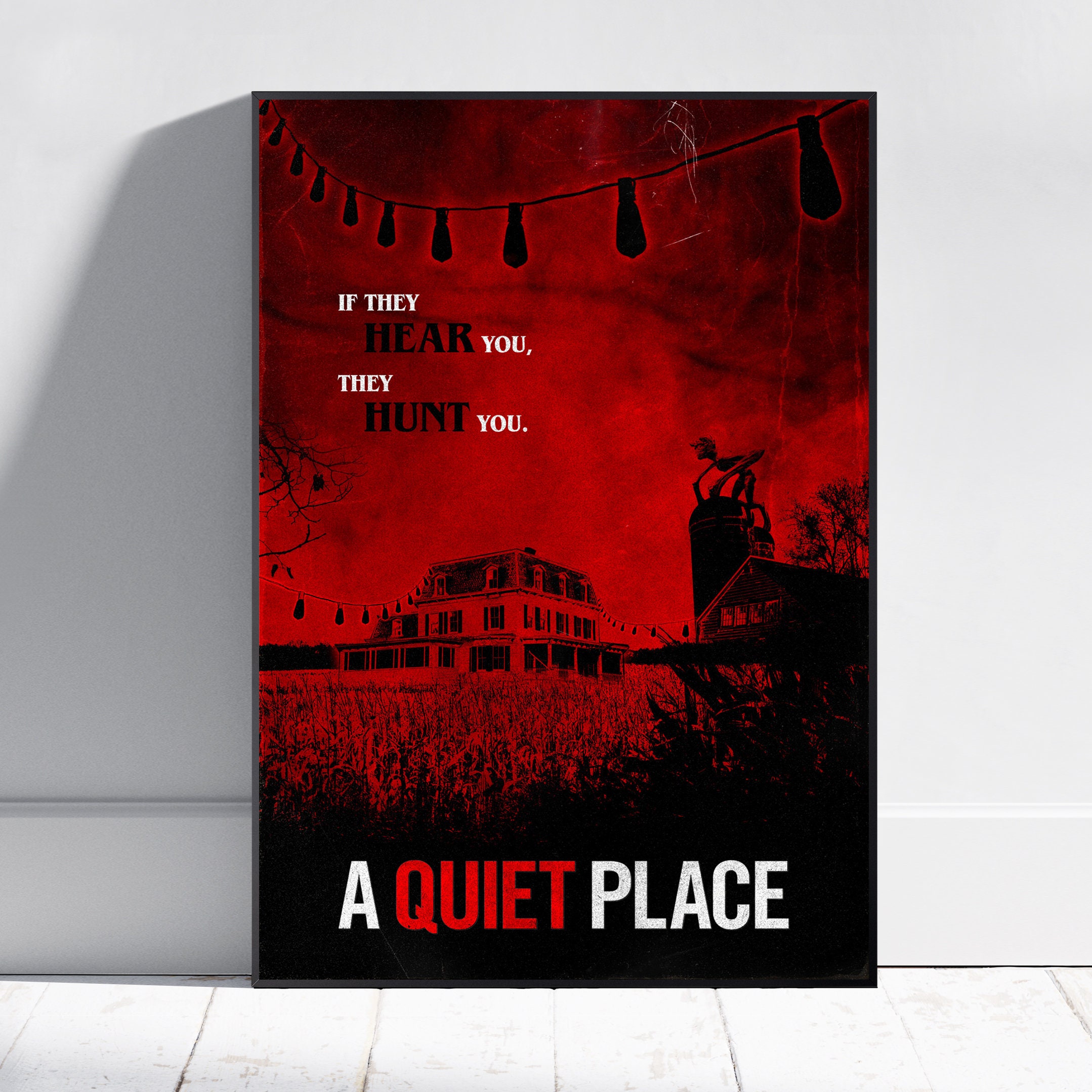 A Quiet Place Poster, Emily Blunt Wall Art, Fine Art Print, Movie ...
