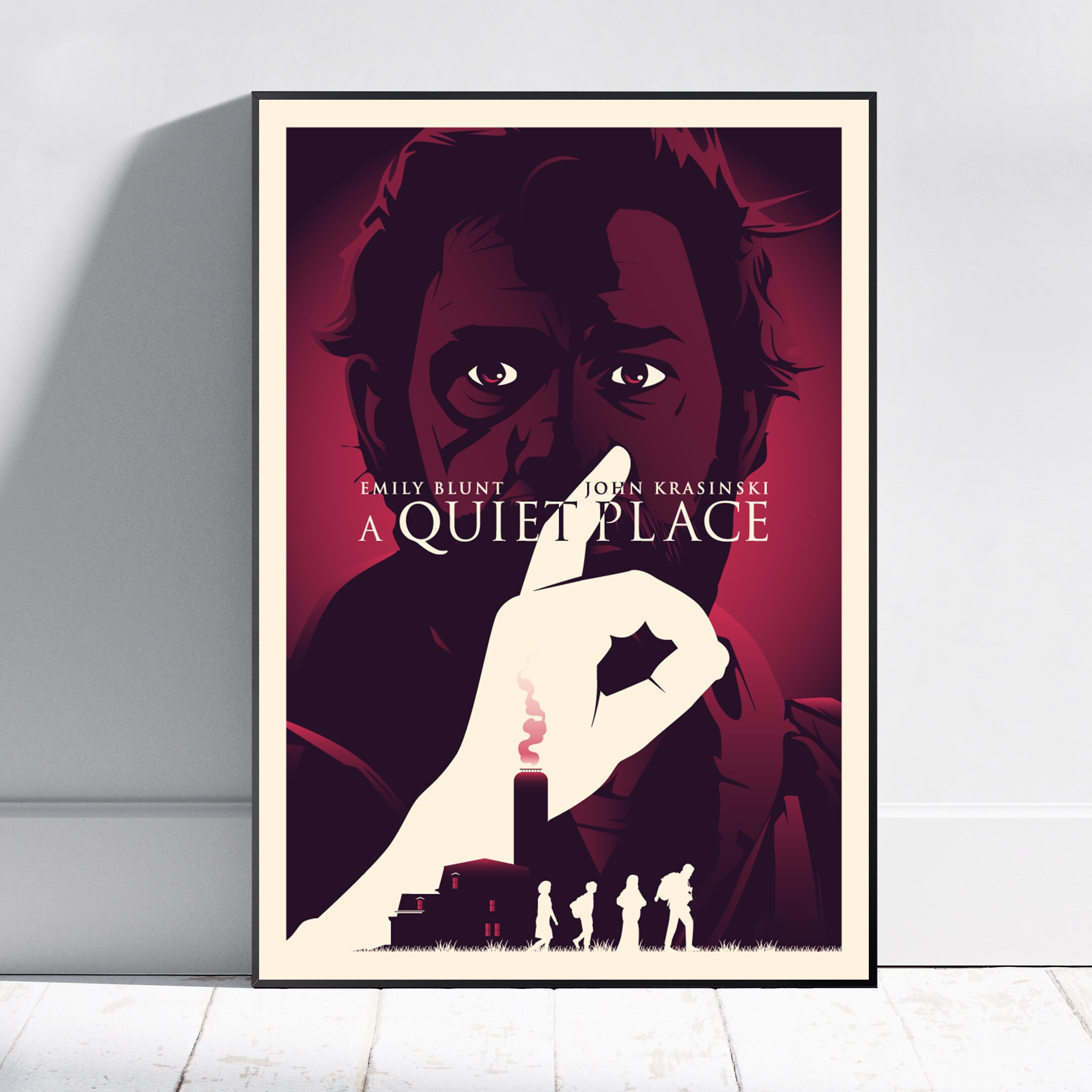A Quiet Place Poster, Emily Blunt Wall Art, Fine Art Print, Movie ...
