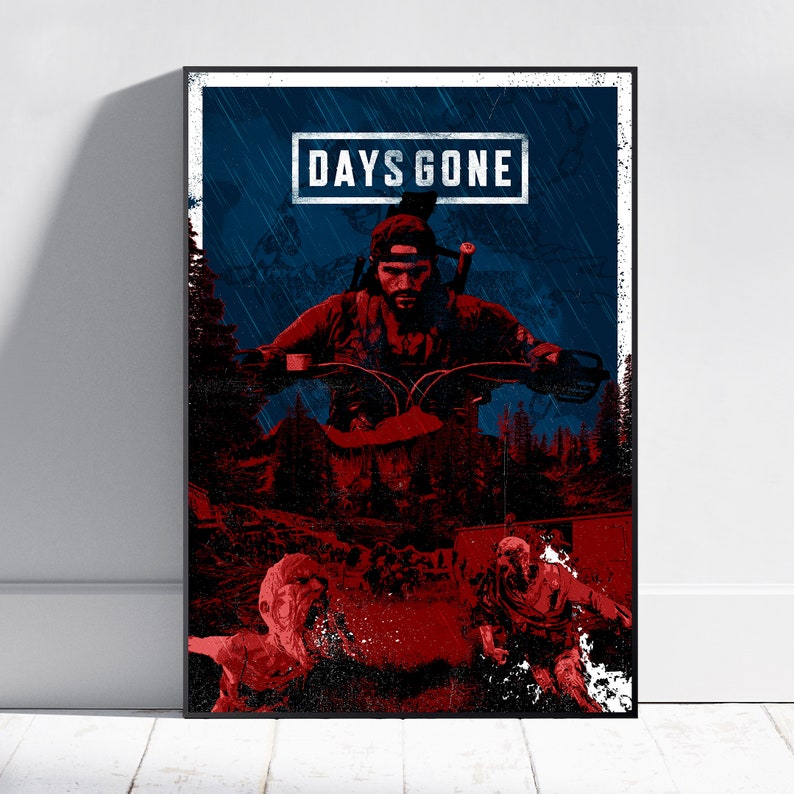 Days Gone Poster, Deacon Lee St. John Wall Art, Fine Art Print, Game ...