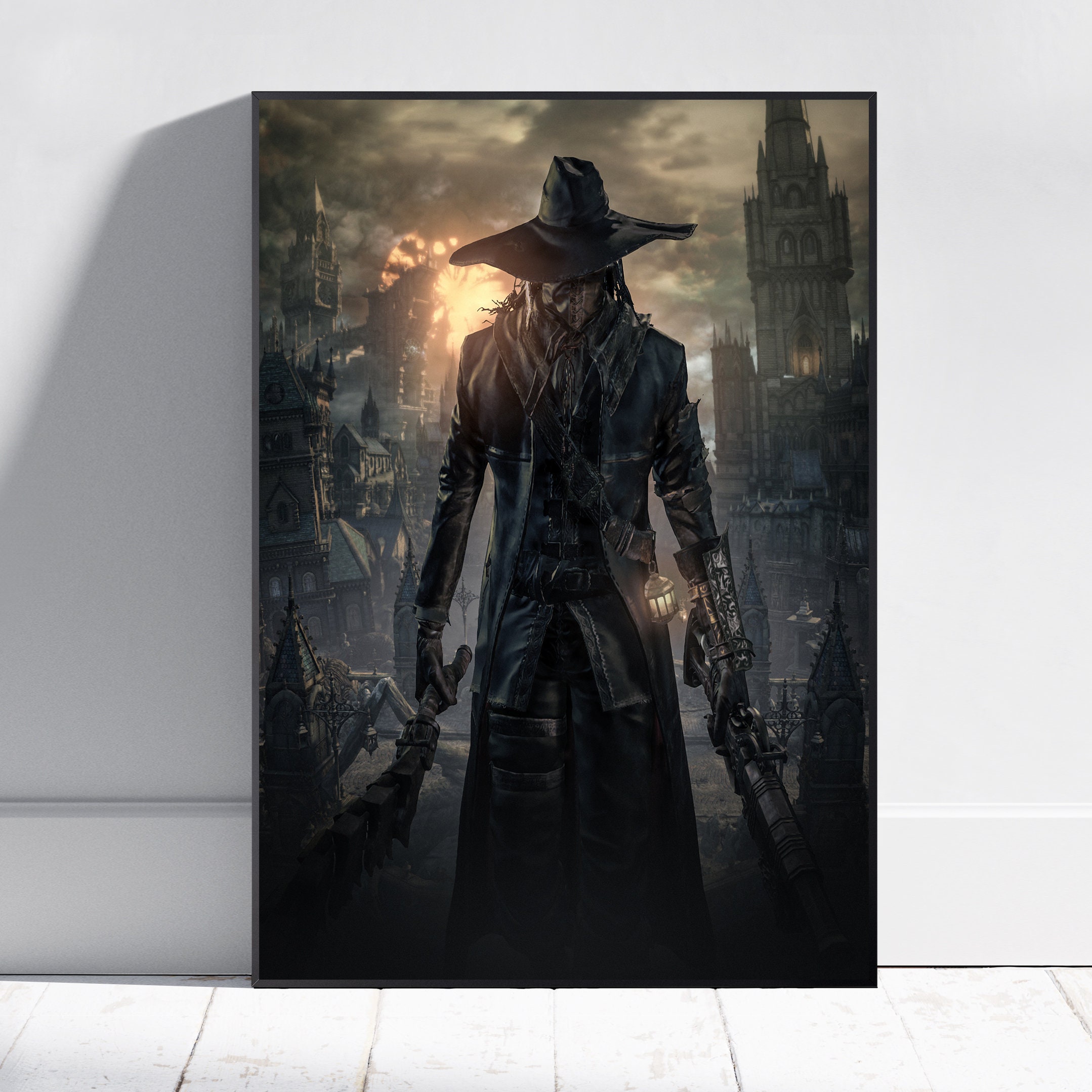 Bloodborne Poster, Lady Maria Wall Art, Rolled Canvas Print, Game ...