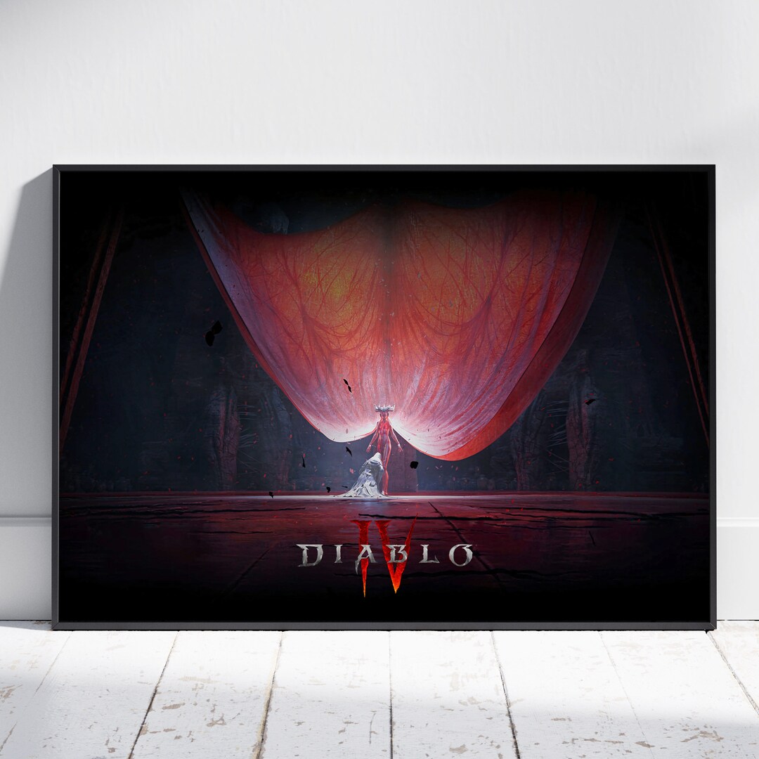 Diablo IV Poster, Daughter of Hatred Wall Art, Rolled Canvas Print ...