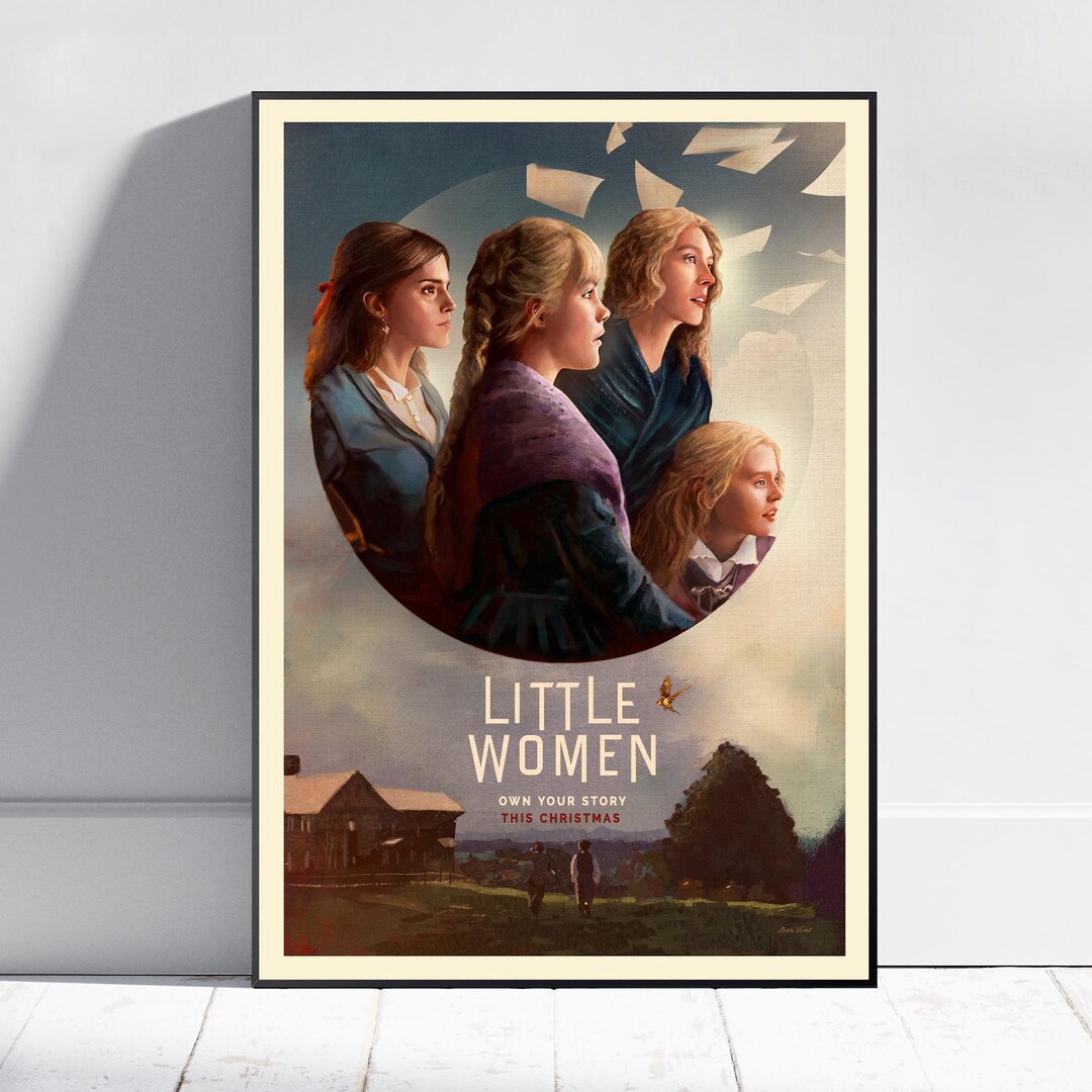 Little Women Poster, Emma Watson Wall Art, Rolled Canvas Print, Movie ...