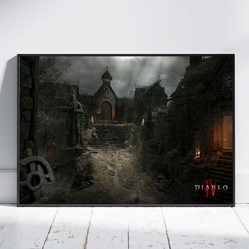 Diablo IV Poster, Daughter of Hatred Wall Art, Fine Art Print, Game ...