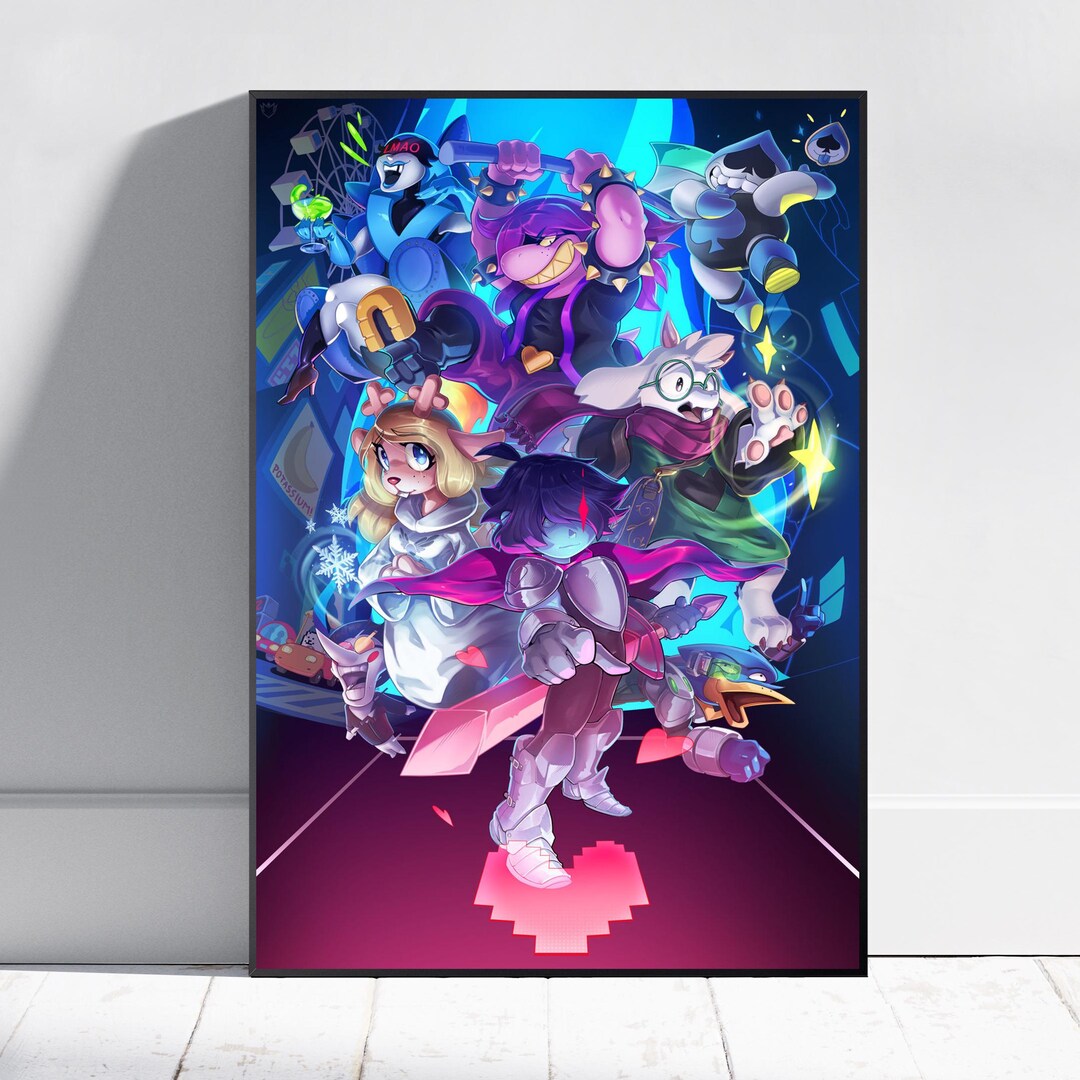 Deltarune Poster, Kris Wall Art, Rolled Canvas Print, Game Poster Gift ...