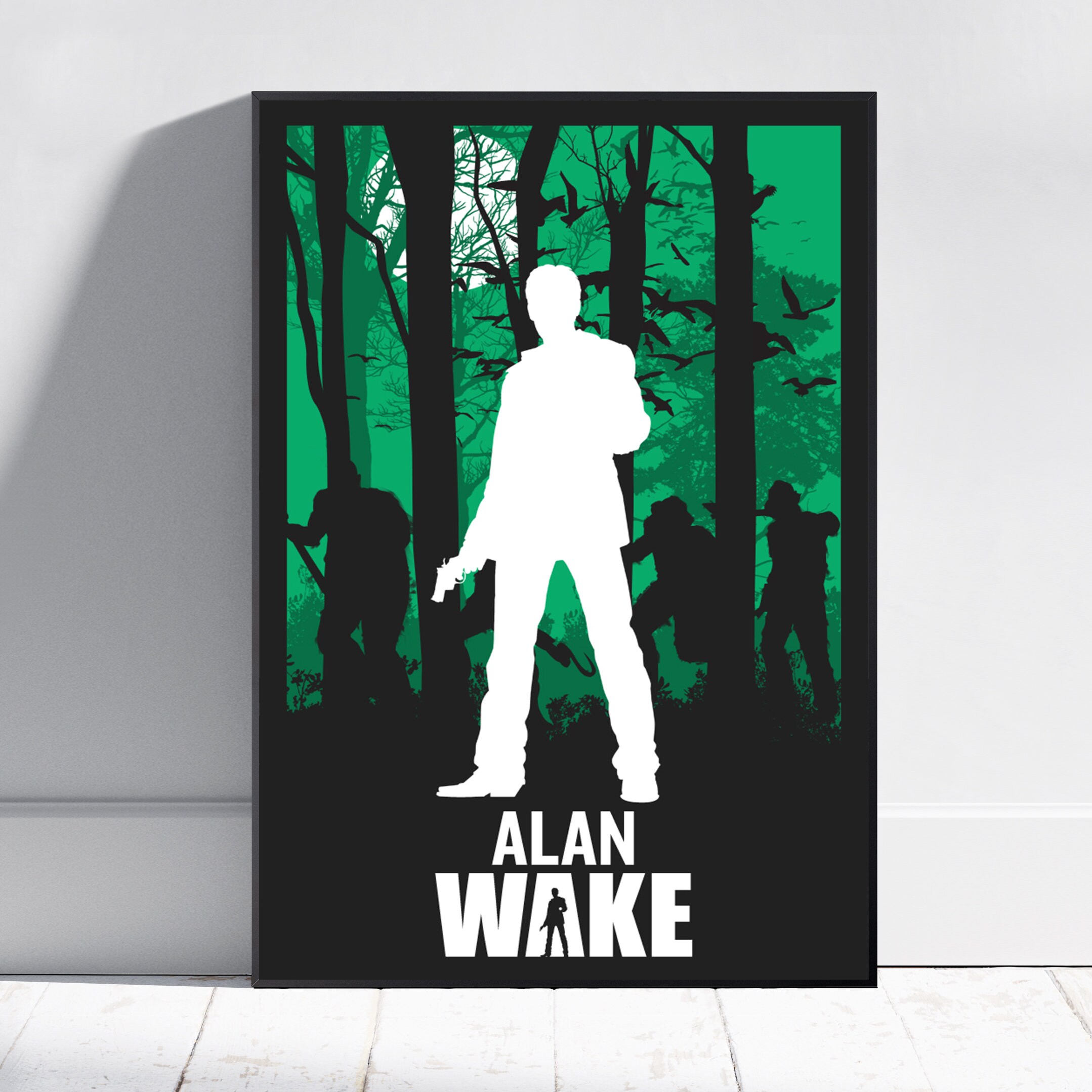 Alan Wake Poster, Thomas Zane Wall Art, Fine Art Print, Game Poster ...
