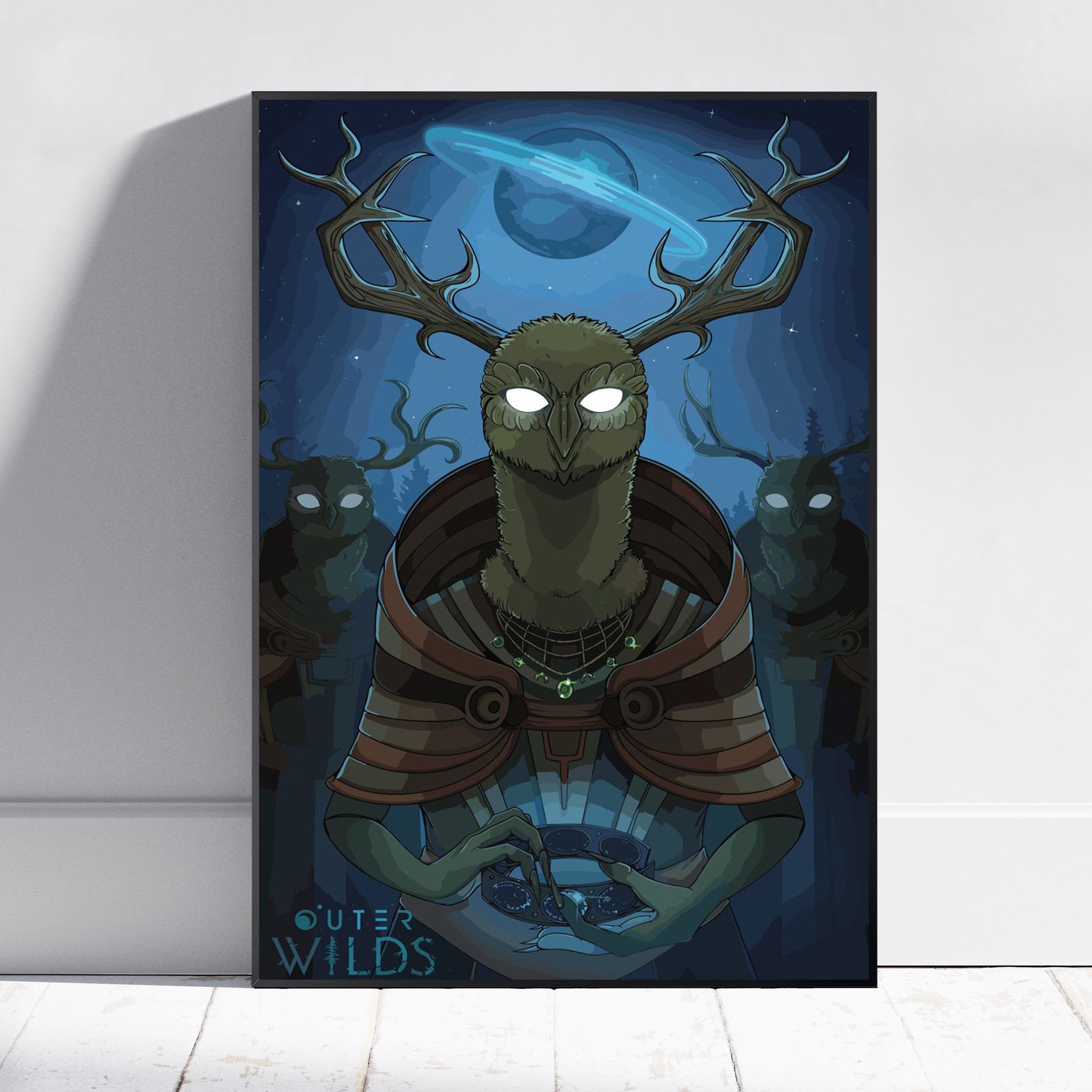 Outer Wilds Poster, Hearthian Wall Art, Fine Art Print, Game Poster ...