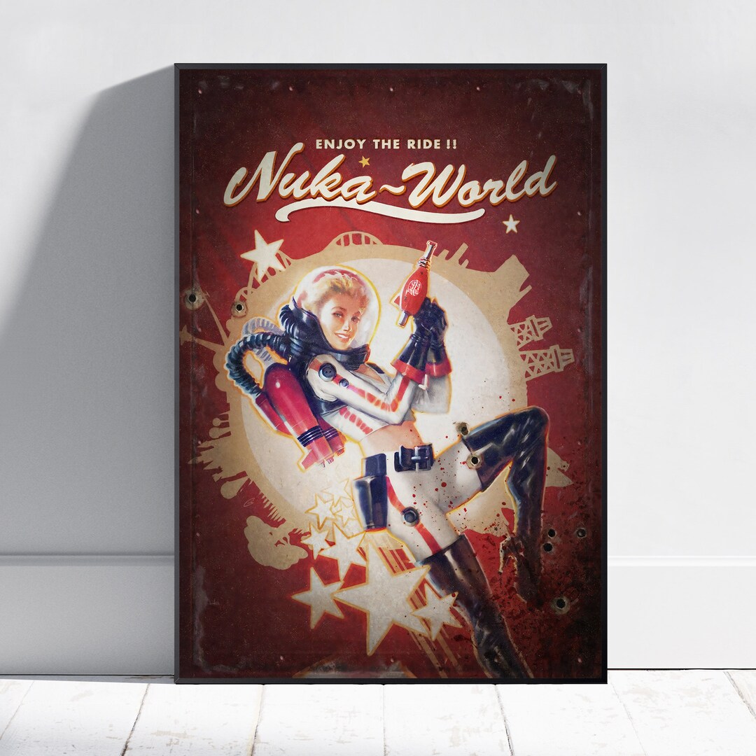 Fallout Poster, Nuka Cola Wall Art, Rolled Canvas Print, Game Poster ...