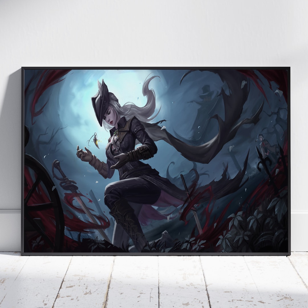 Bloodborne Poster, Lady Maria Wall Art, Rolled Canvas Print, Game ...