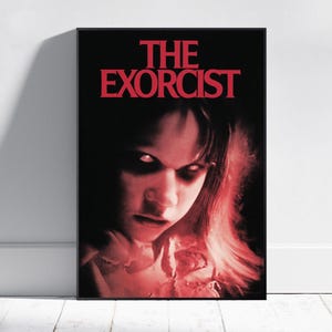 The Exorcist Poster, Horror Movie Wall Art, Rolled Canvas Print, Movie ...