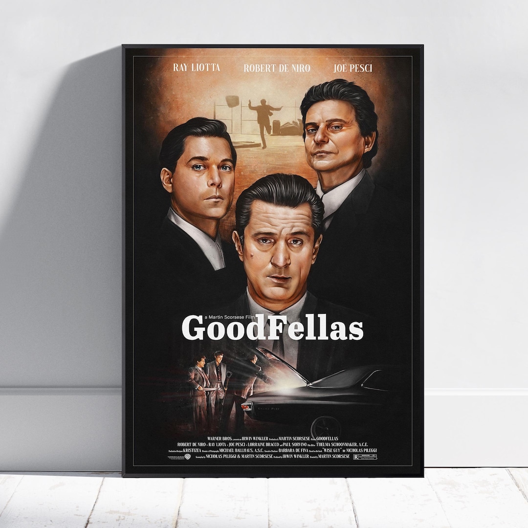 Goodfellas Poster, Robert De Niro Wall Art, Rolled Canvas Print, Movie ...