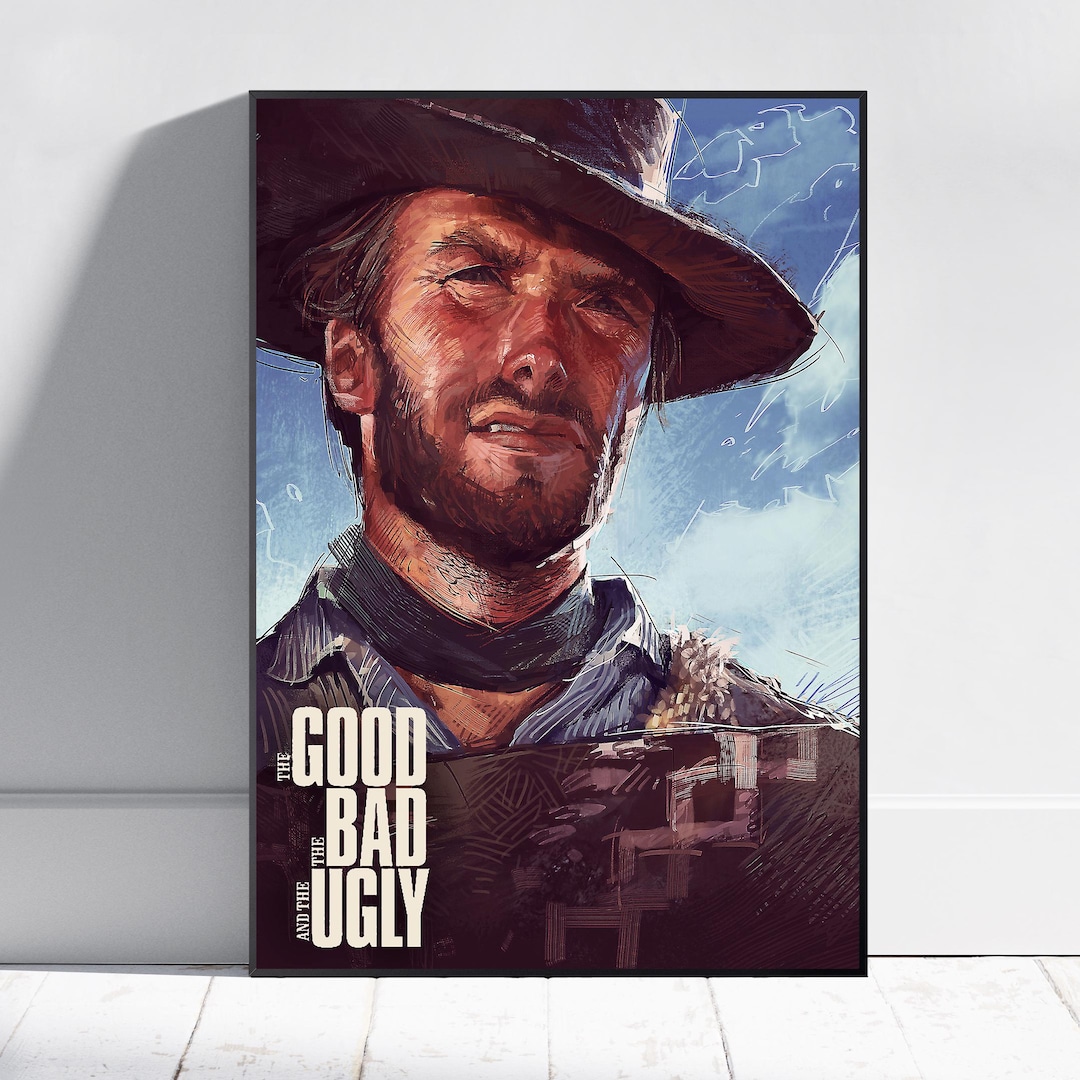 The Good, the Bad and the Ugly Poster, Clint Eastwood Wall Art, Rolled ...
