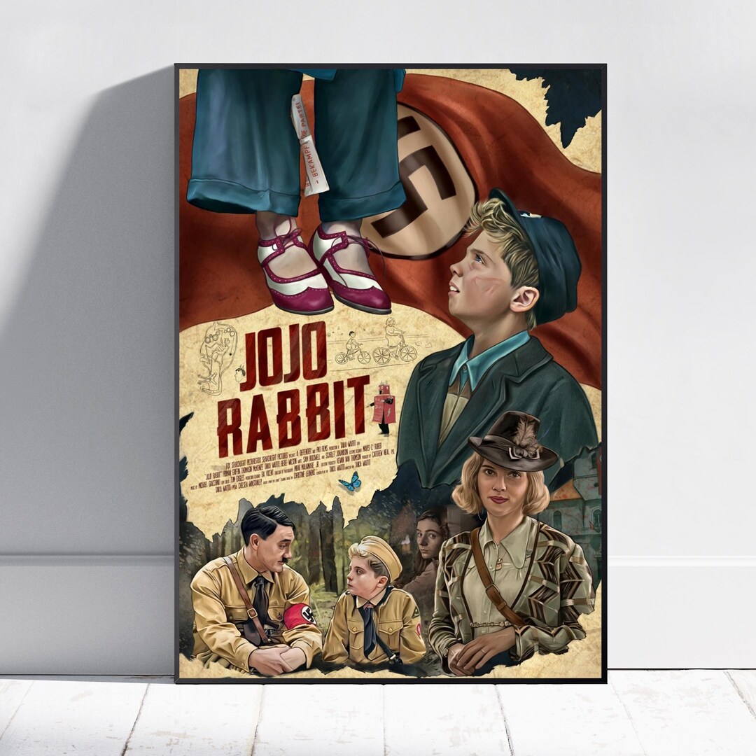 Jojo Rabbit Poster, Scarlett Johansson Wall Art, Rolled Canvas Print ...