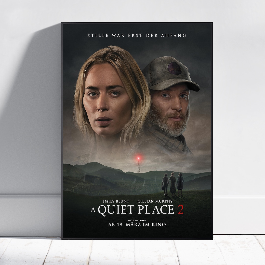 A Quiet Place Poster, Emily Blunt Wall Art, Rolled Canvas Print, Movie Poster Gift, HQ Wall ...