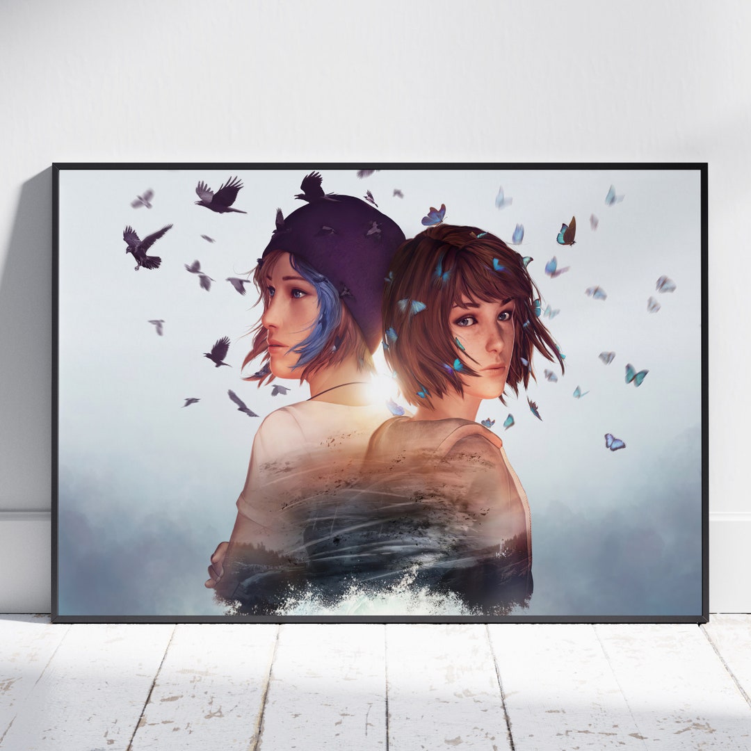 Life is Strange Poster, Max and Chloe Wall Art, Rolled Canvas Print ...