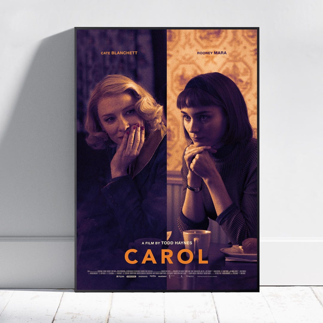 Carol Poster, Cate Blanchett Wall Art, Rolled Canvas Print, Movie ...
