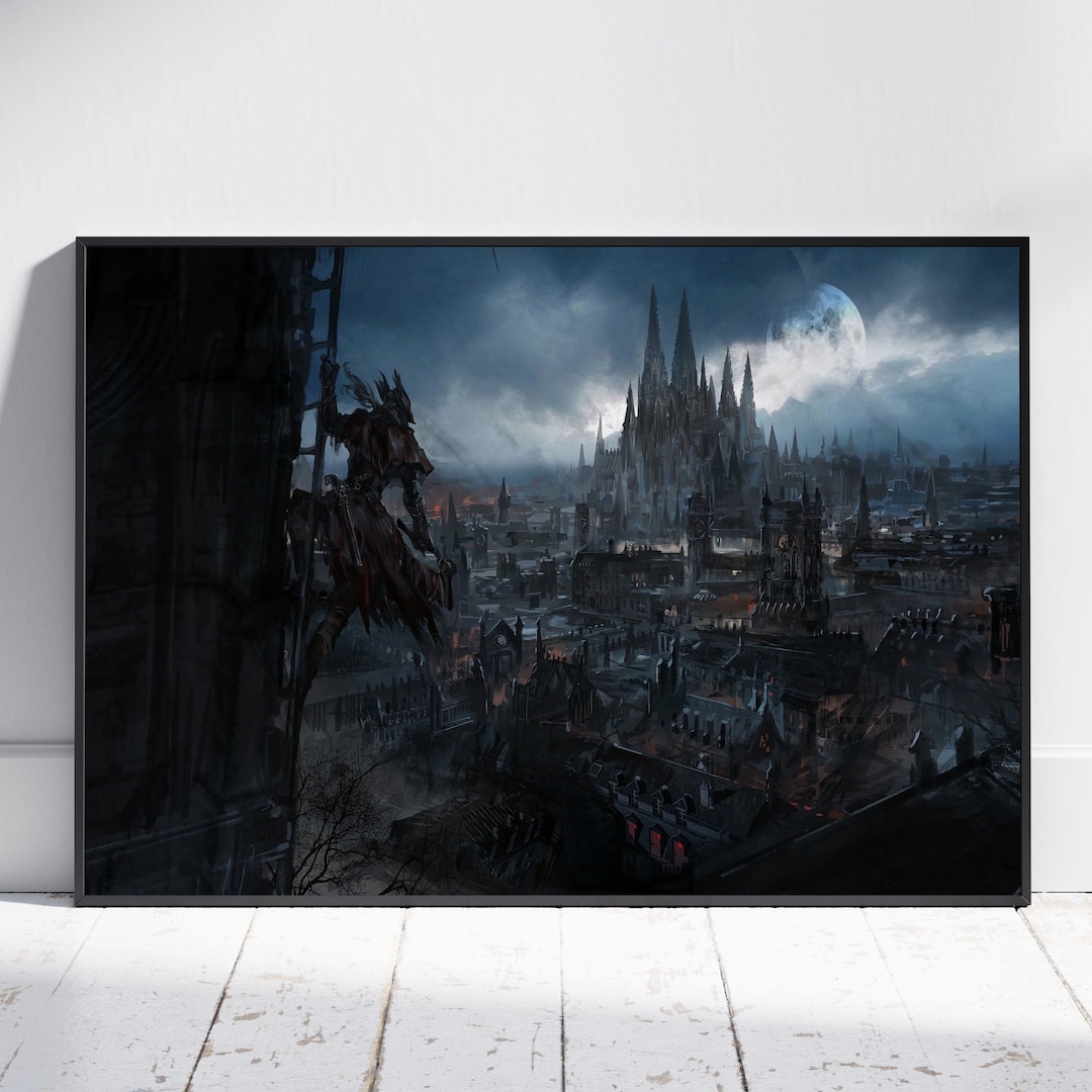 Bloodborne Poster, Lady Maria Wall Art, Rolled Canvas Print, Game ...