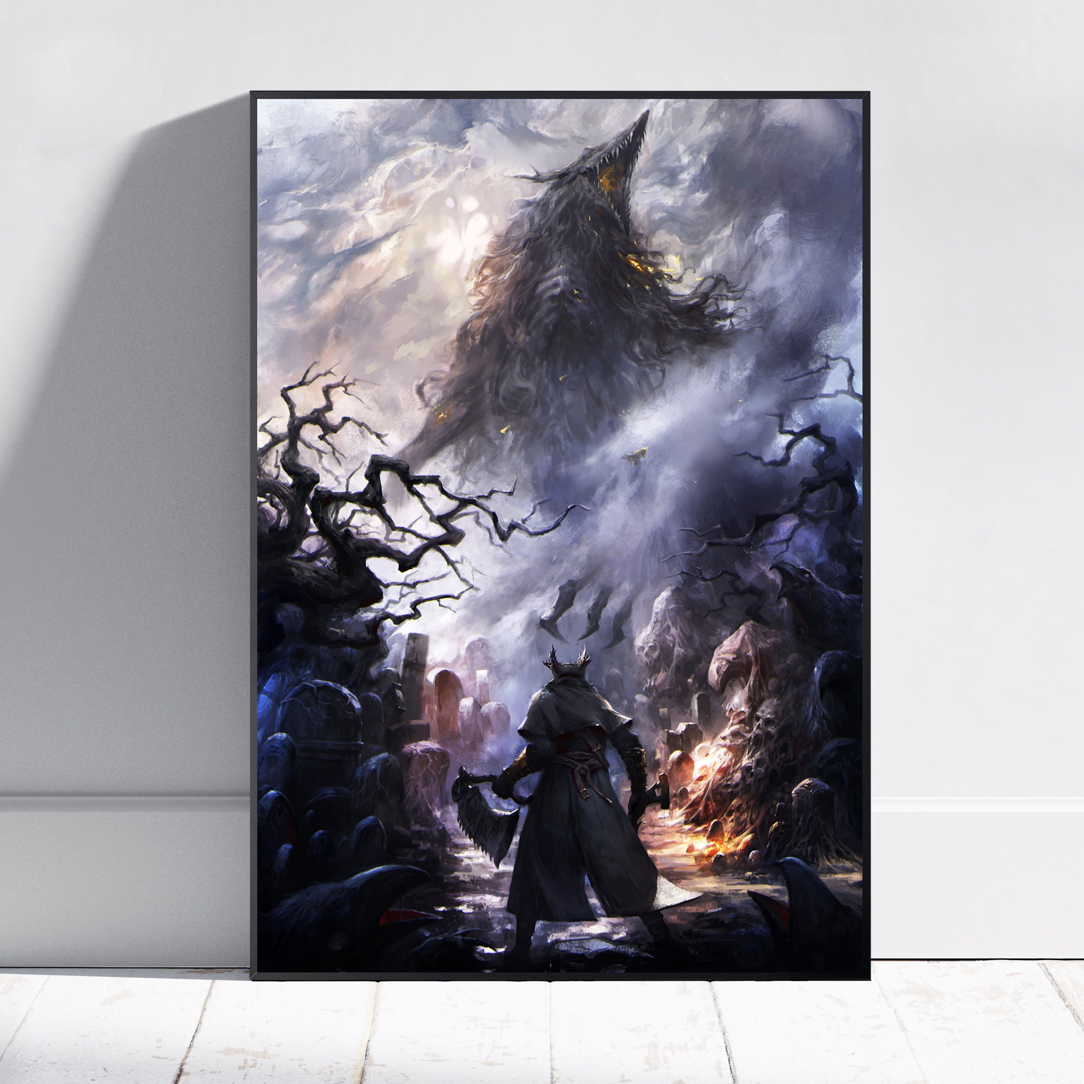 Bloodborne Poster, Lady Maria Wall Art, Fine Art Print, Game Poster ...