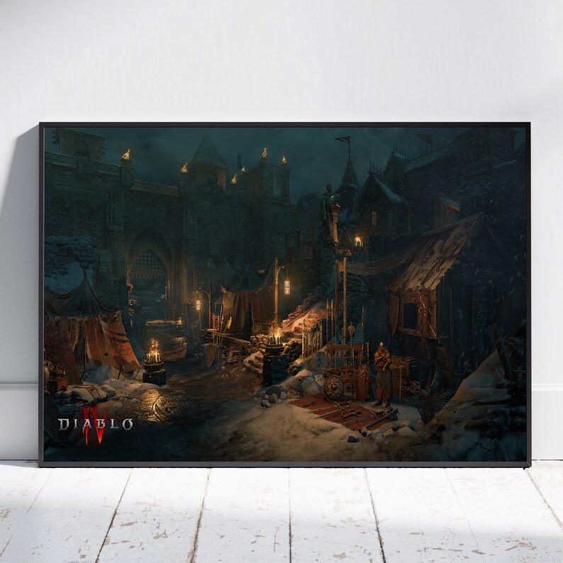 Diablo IV Poster, Daughter of Hatred Wall Art, Fine Art Print, Game ...