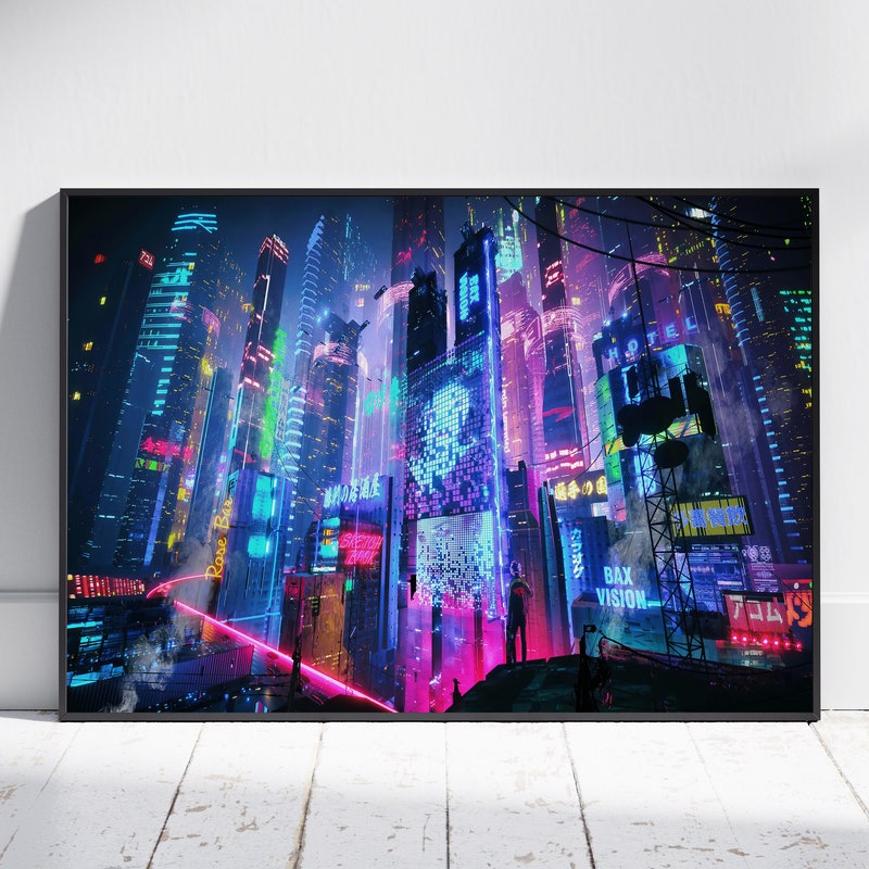 Cyberpunk Wall Art - Etsy