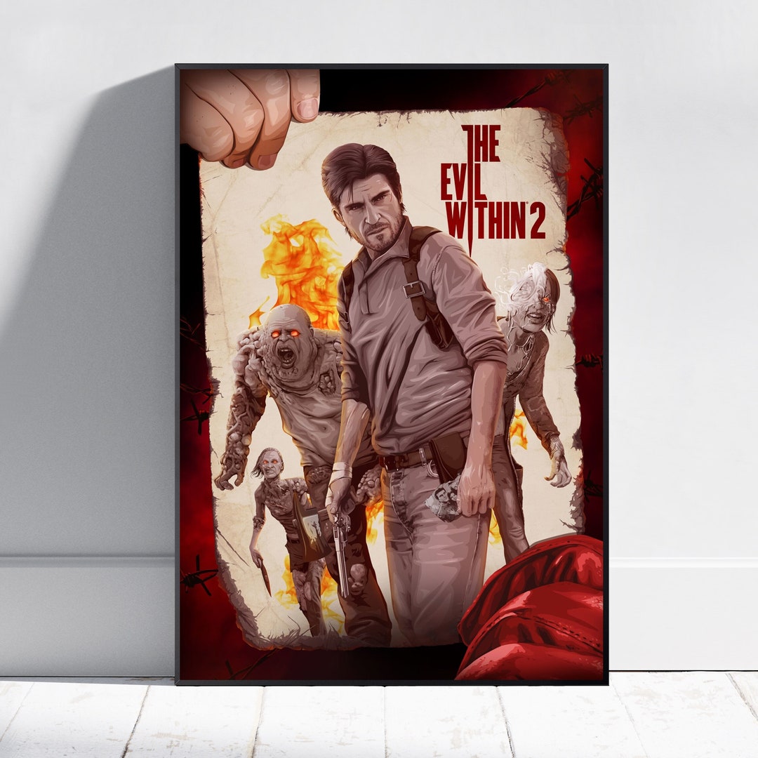The Evil Within Poster, Video Game Wall Art, Rolled Canvas Print, Game ...